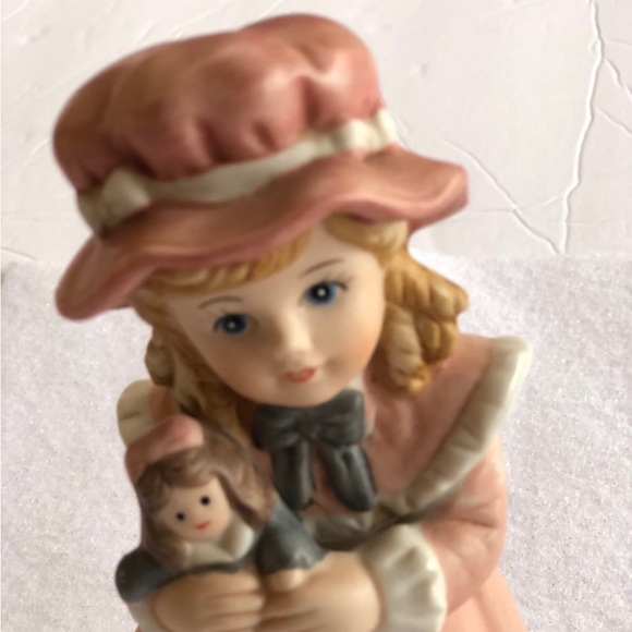 Homco | Accents | Vintage Homco Girl In Pink | Poshmark